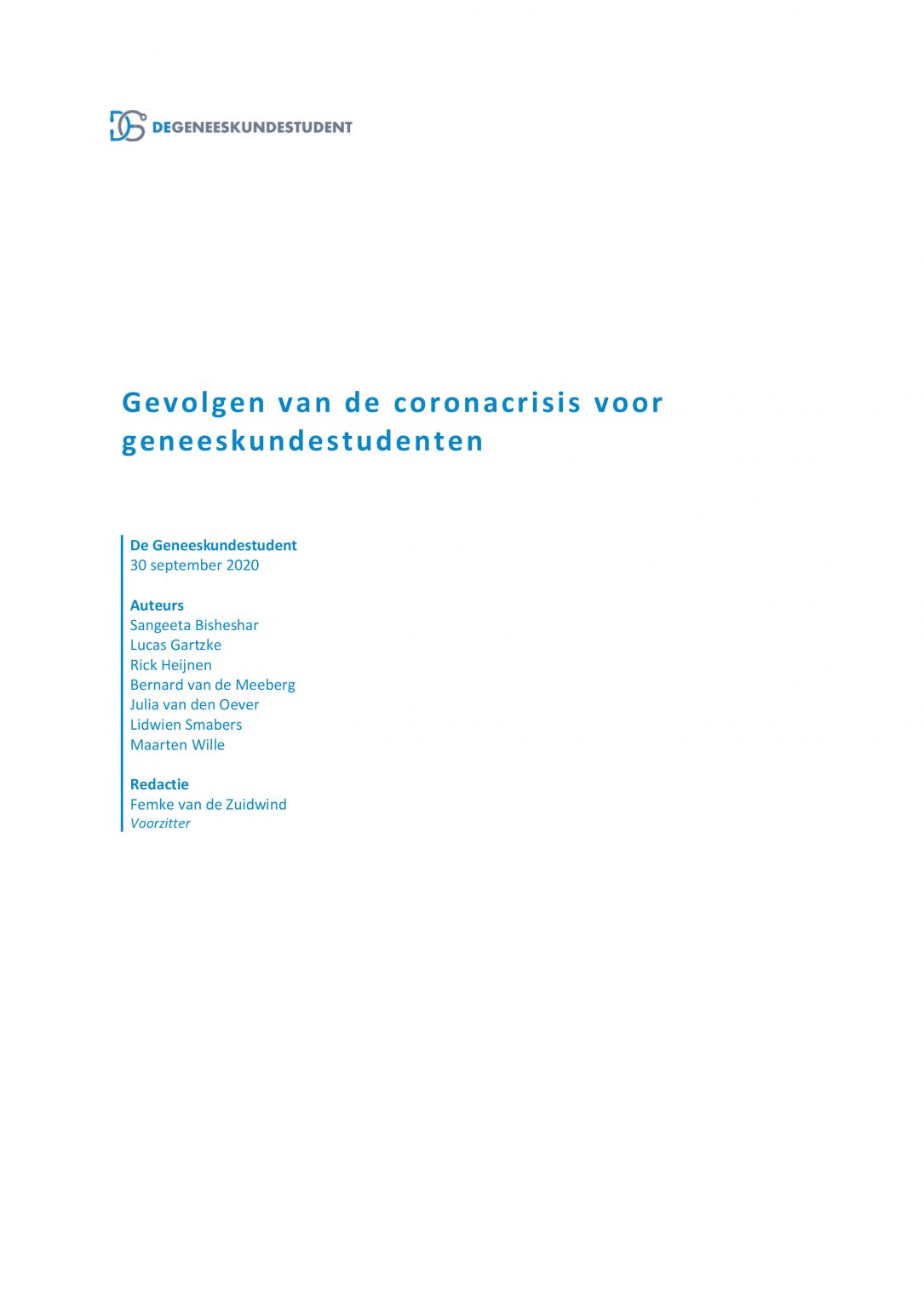 Onderzoeksrapporten – De Geneeskundestudent